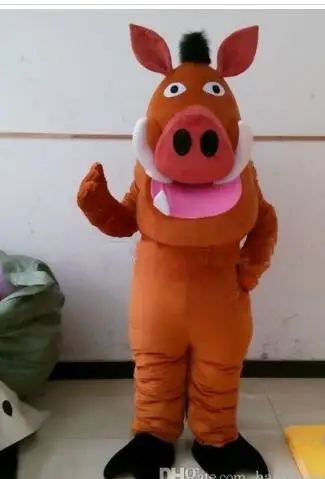 Disfraz de Mascota de cerdo Pumba hecho a mano para adultos, traje de ...