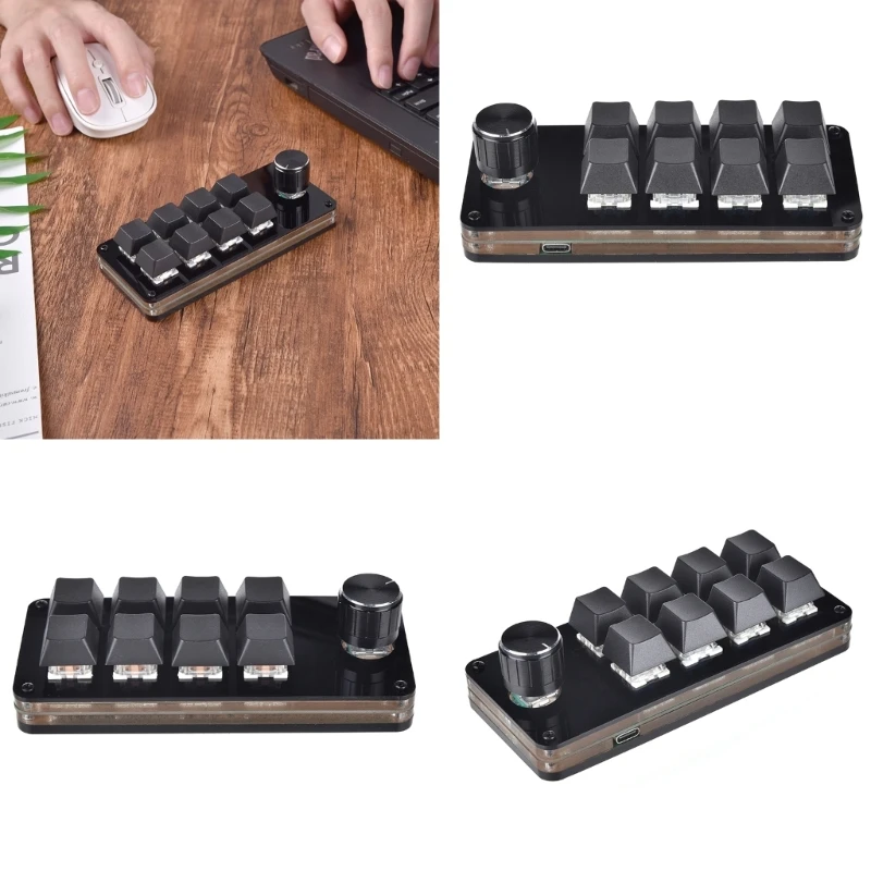 Mini-Keyboard-8-Key-1-Knob-Programmable-Keypad-DIY-Hot-Swap ...