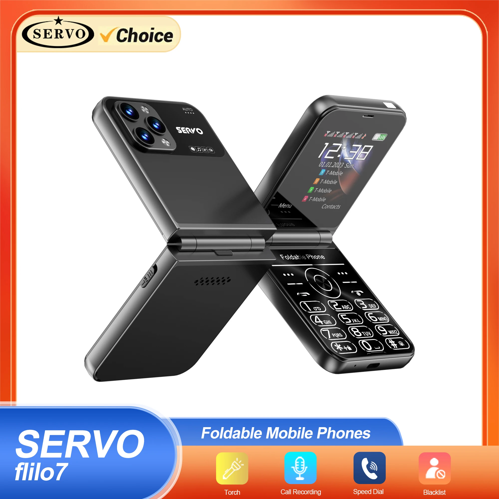 SERVO-4-SIM-Cards-Flilo7-Foldable-Mobile-Phone-Low-Price-Auto-Call ...