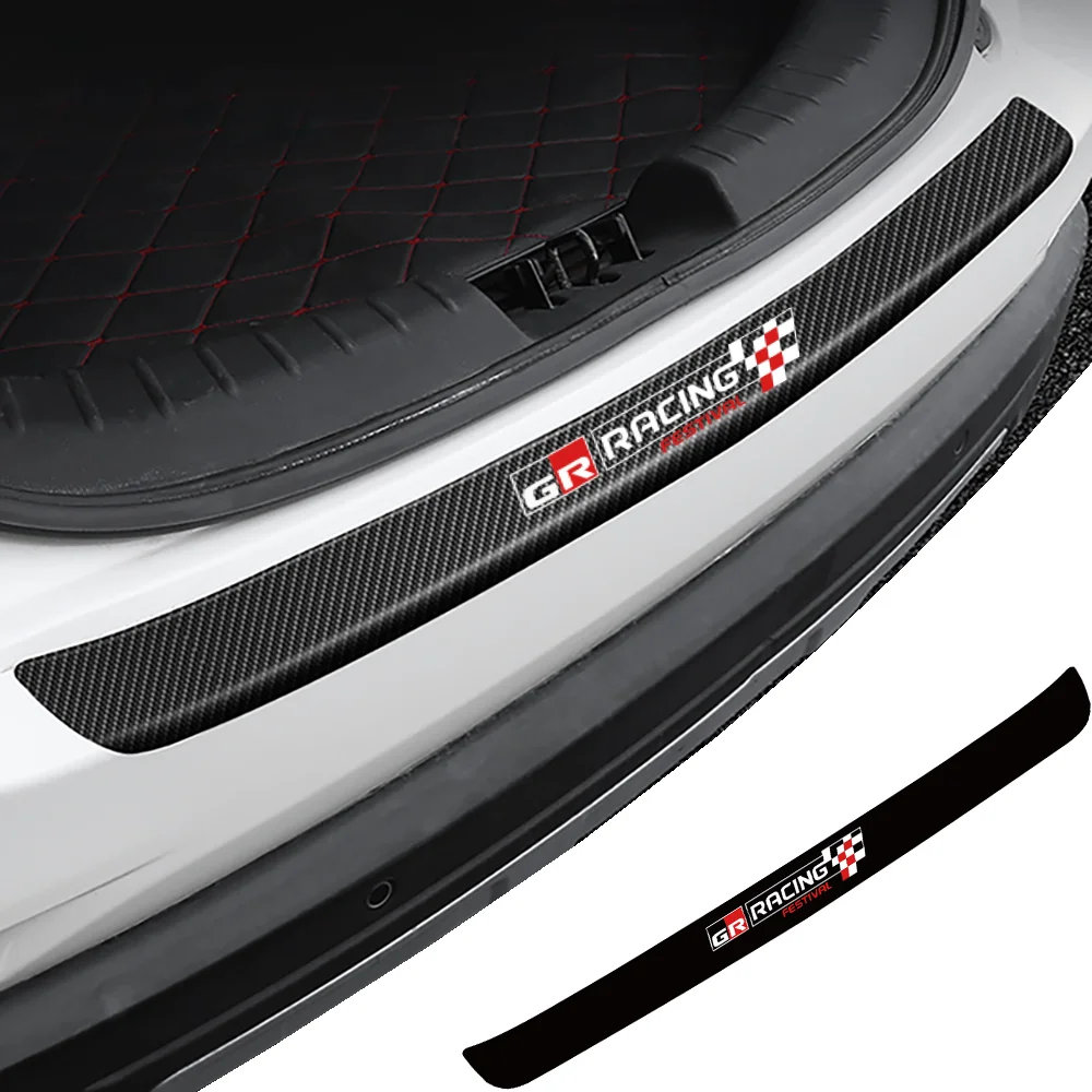 For Toyota Gr Racing Carbon Fiber Trunk Bumper Stickers For Car ...