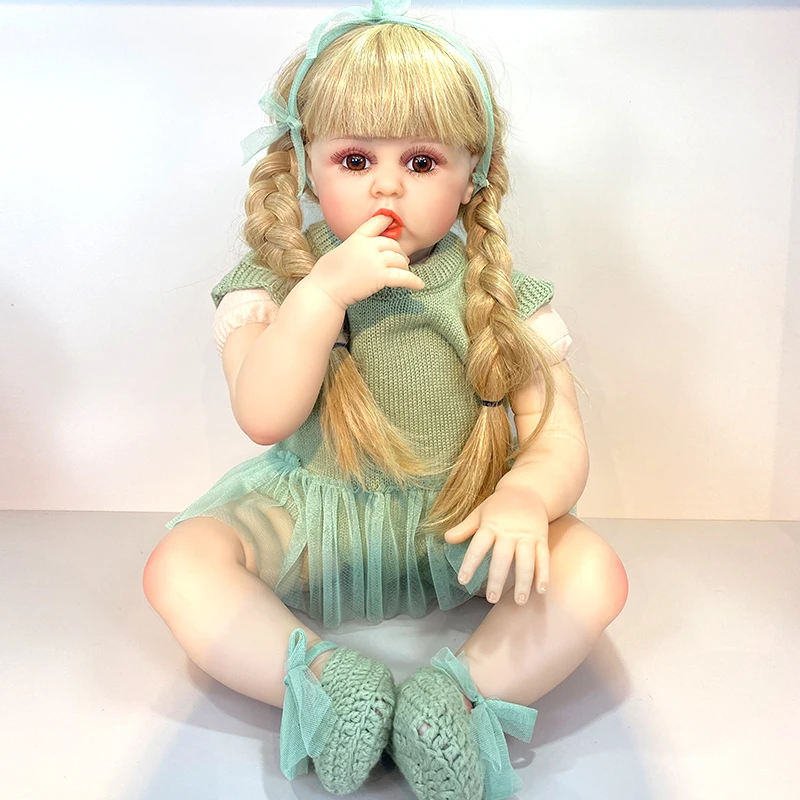 24-Inch-Newborn-Baby-Soft-Vinyl-Cloth-Body-Bonecas-Lifelike-Toddler ...
