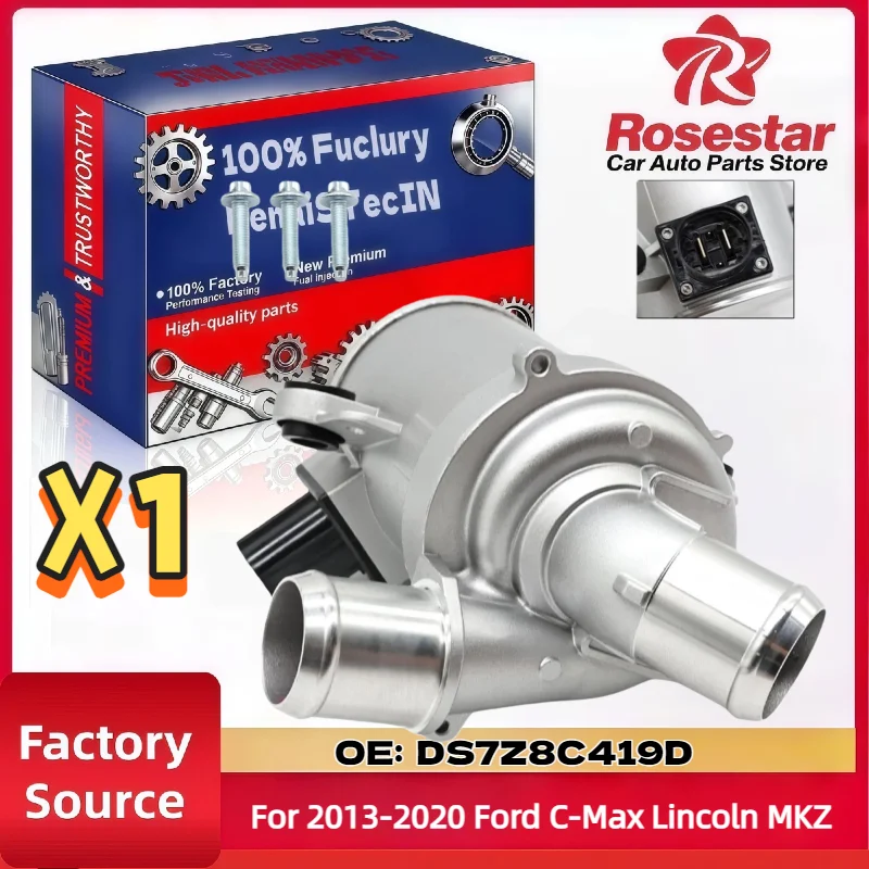 OEM DS7Z8C419D Engine Coolant Electronic Water Pump For 13-20 Ford C ...