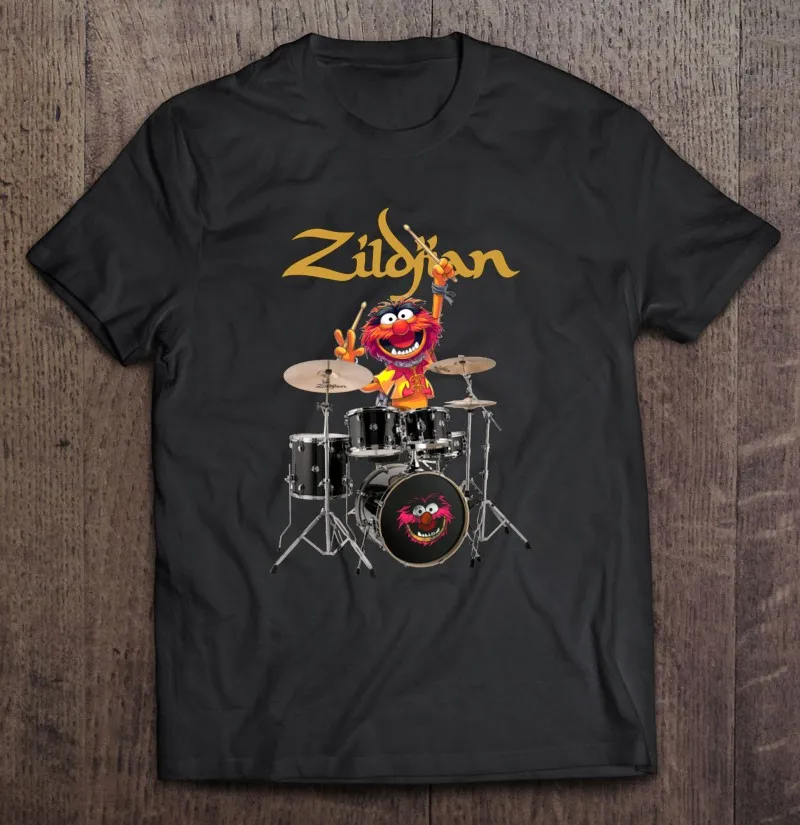 Animal The Muppet Show Zildjian Drums Kit Men T Shirts Over Size Man ...