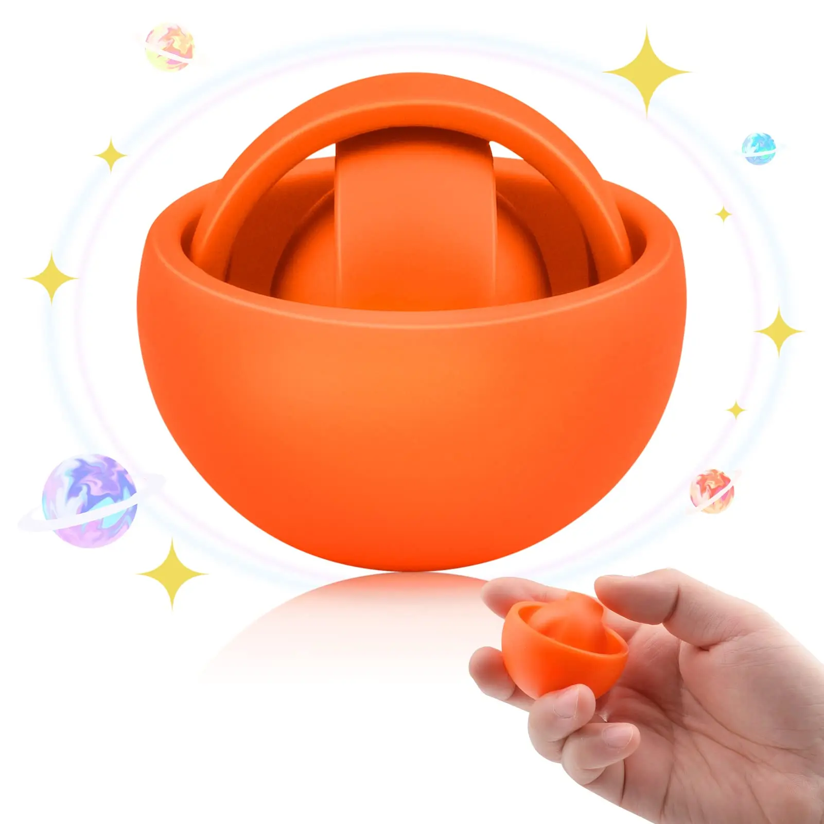 New-3D-Infinite-Flip-Fidget-Gyro-Toy-Decompression-Ball-Finger-Spinner ...