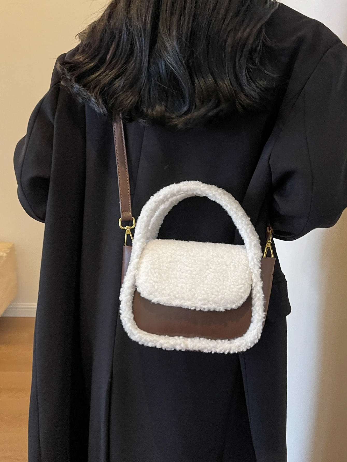 Autumn-Winter-Crossbody-Bags-for-Women-New-Flap-Zip-Lamb-Plush-Velvet ...