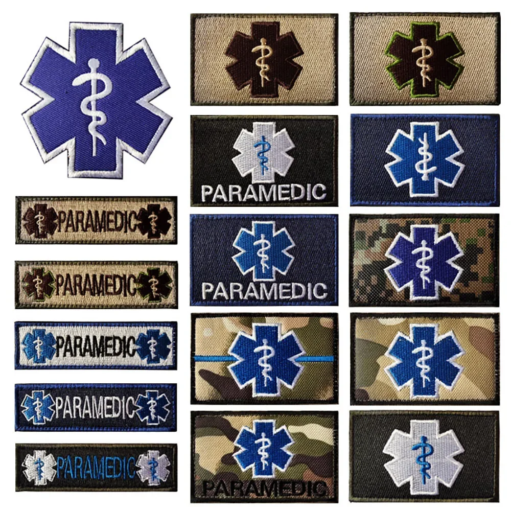 PARAMEDIC-Star-of-Life-USA-Rescue-Team-Embroidered-Patch-Military ...