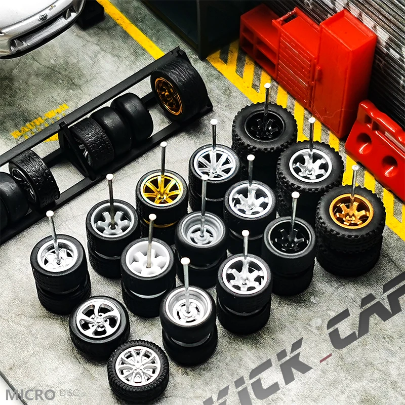1-64-Wheels-Tires-30-Sets-for-1-64-Mini-Model-Car-Vehicle-Diecast ...