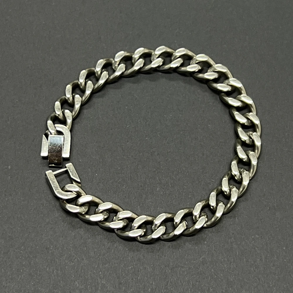 Fashion-Ti-TA1-Pure-Titanium-Cuban-Link-Chain-Bracelet-for-Men-9-5mm ...