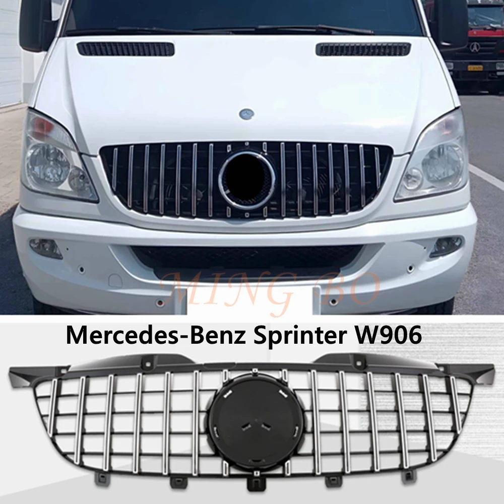 Front-Racing-Facelift-Grilles-Upper-Bumper-Grill-FOR-Mercedes-Benz ...