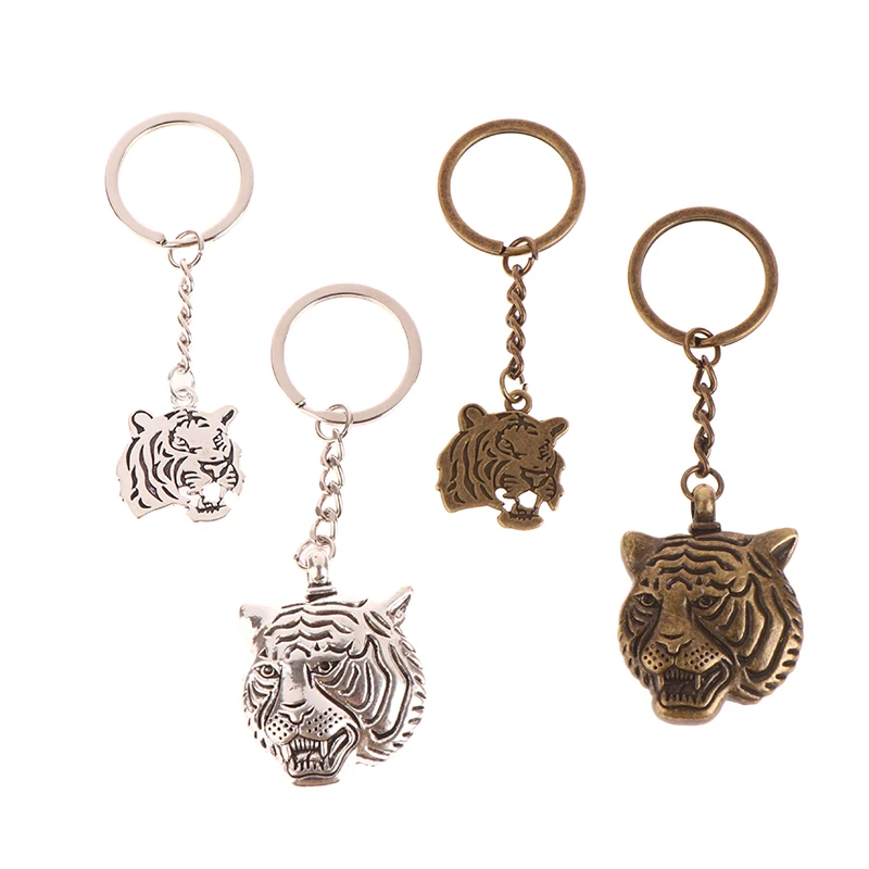 Double-sided-Tiger-Head-Key-Chain-Animal-Tiger-Statue-Pendant-Car-Key ...