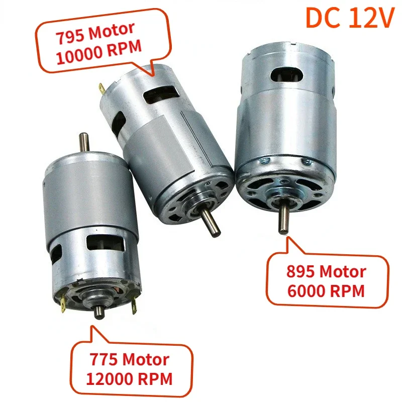 Fan-DC-Motor-775-795-895-12V-Micro-Motor-12000-10000-6000-RPM-High ...