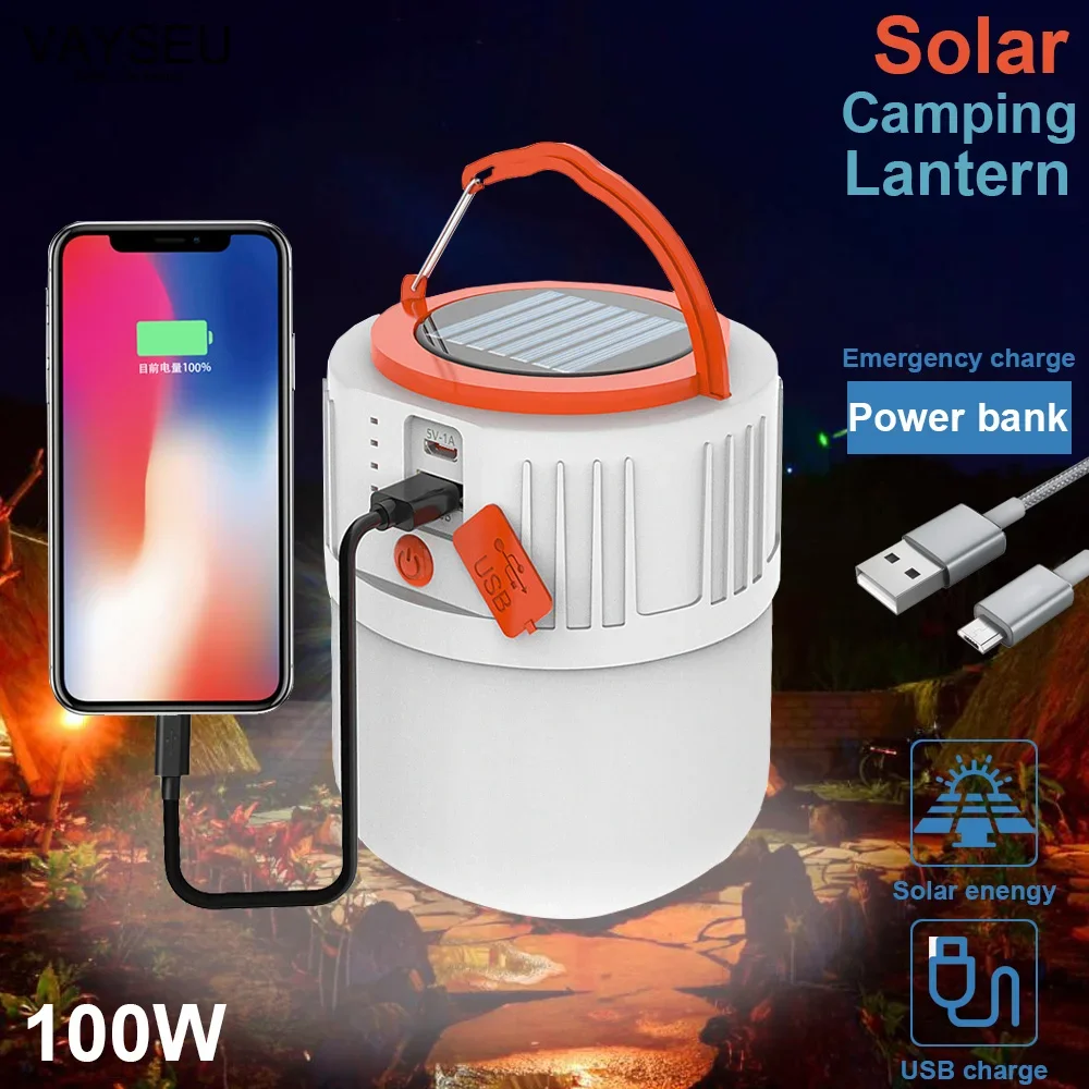 Solar-LED-Emergency-Light-Camping-Lamp-Portable-Rechargeable-Battery ...