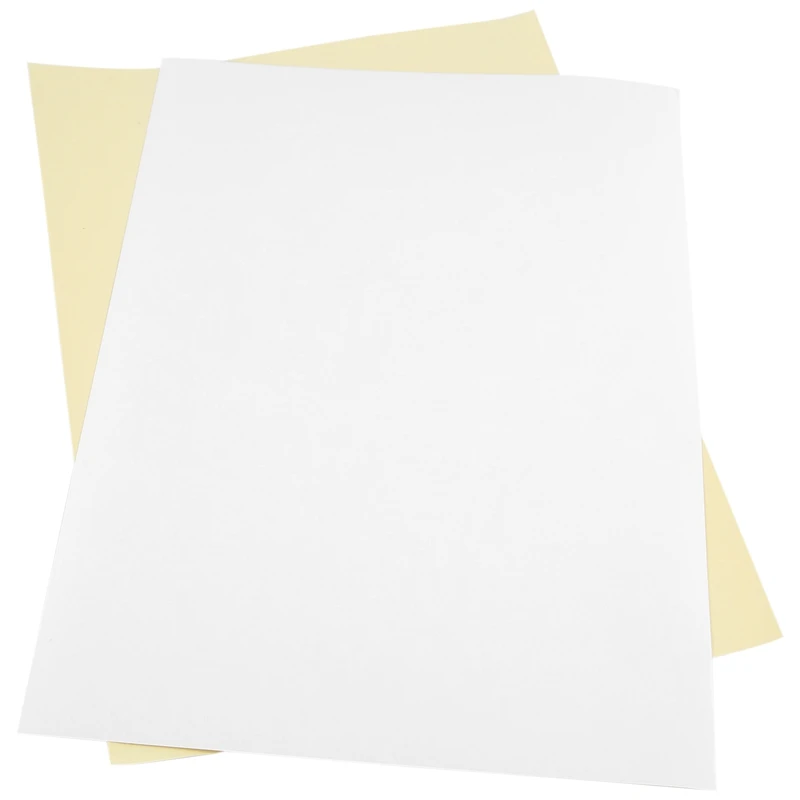 Self-Adhesive Labels 100 Sheets White Printable Universal Adhesive ...