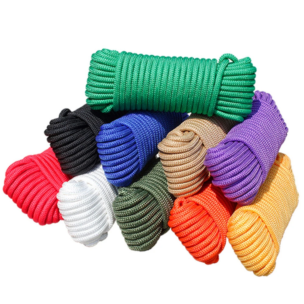 Dia.6mm Paracord Lanyard Rope Survival Parachute Cord One Core Solid ...