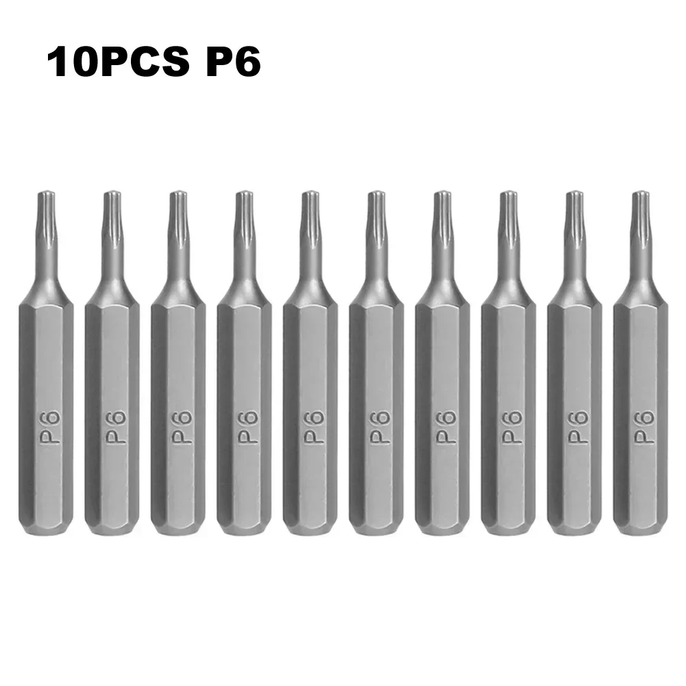 10pcs Pentacle Star Screwdriver Head 28mm Hexagonal Handle Screwdriver ...