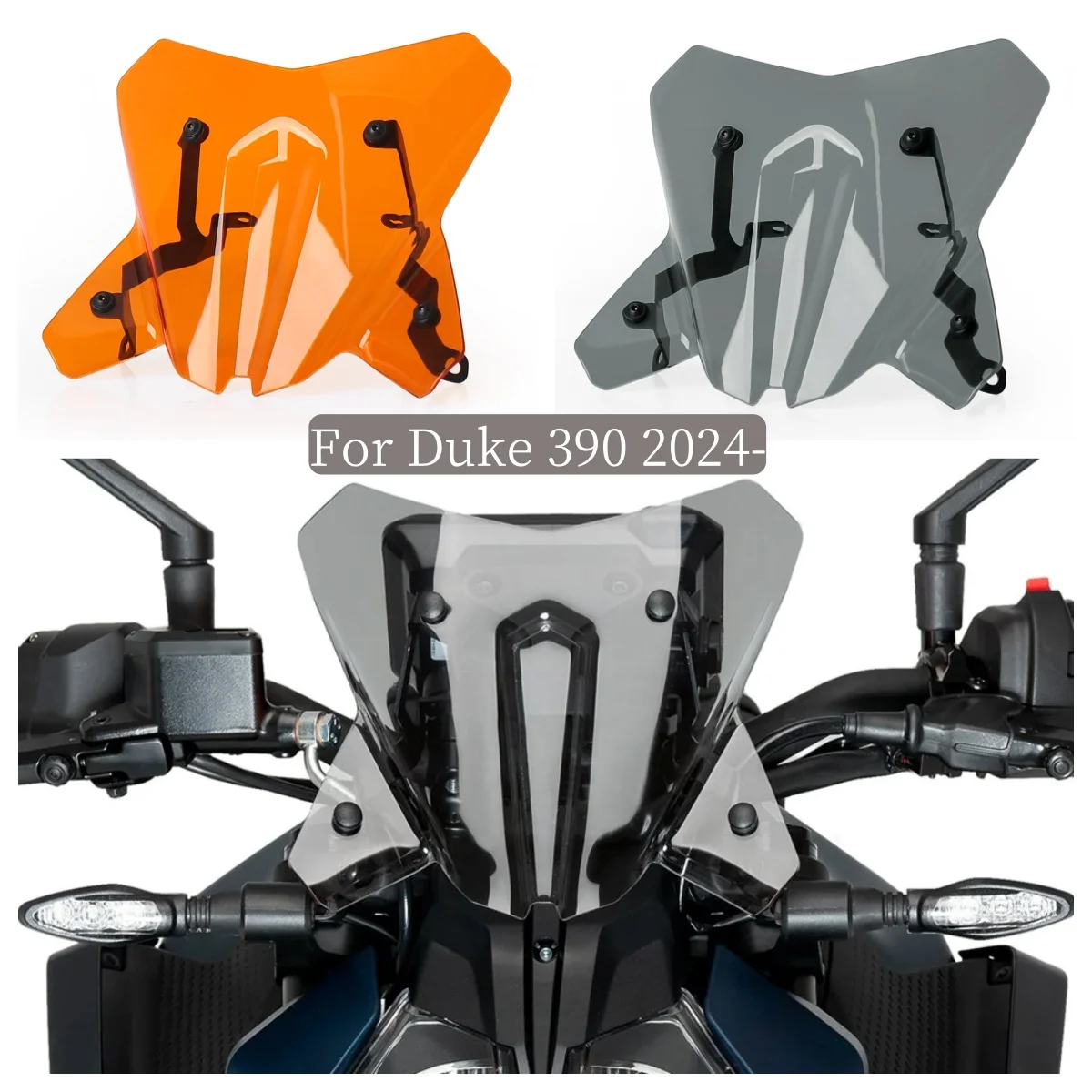 For Duke390 Duke 390 2024 2025 Motorcycle Accessories Sports Windshield ...