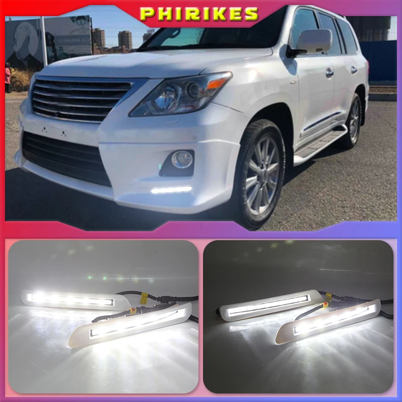 For-Lexus-LX570-2011-2014-Waterproof-ABS-12V-Car-DRL-LED-Daytime ...