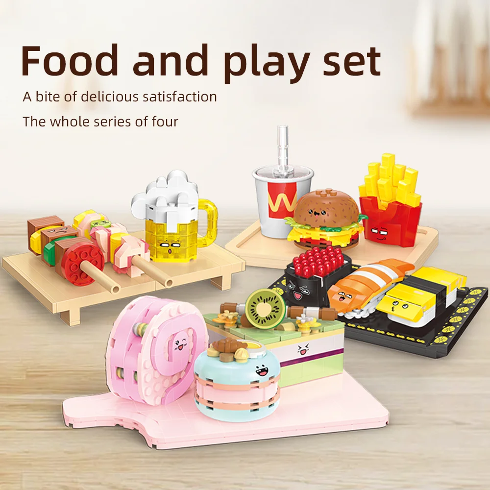 Hamburger-Building-Blocks-200-PCS-French-Fries-Fried-Bricks-Cake ...