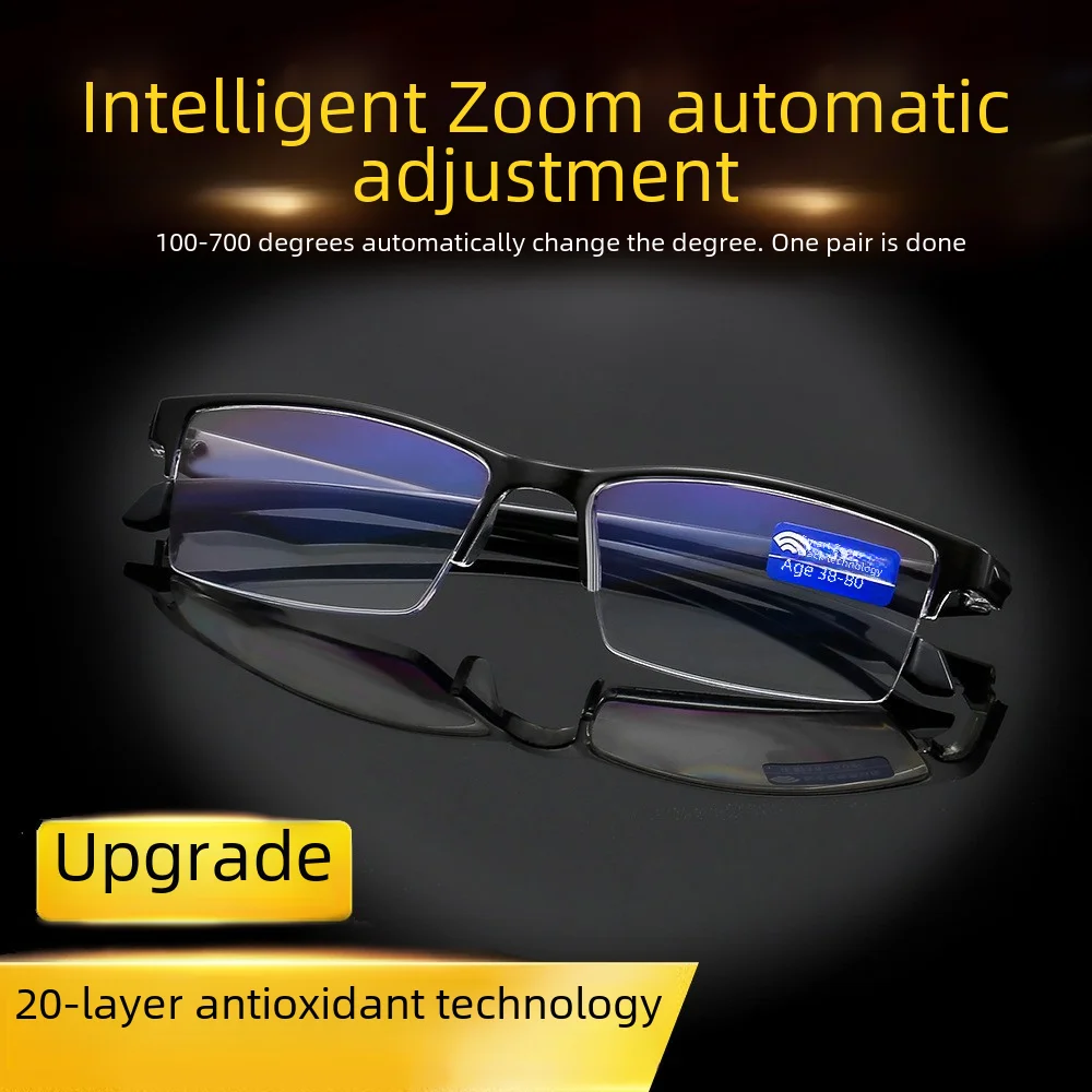 Gafas de lectura con zoom inteligente de alta definición y antiluz azul ...