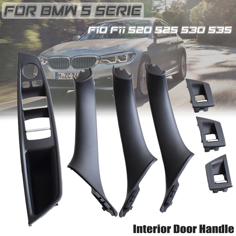 Beige/black Plastic Abs Car Inner Door Handle Panel Sedan Pull Trim ...