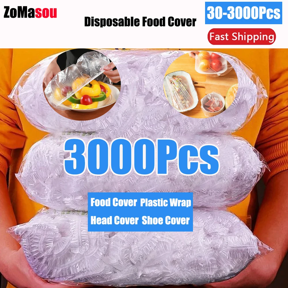 30-3000PCS-Disposable-Food-Cover-Kitchen-Refrigerato-Food-Fruit ...