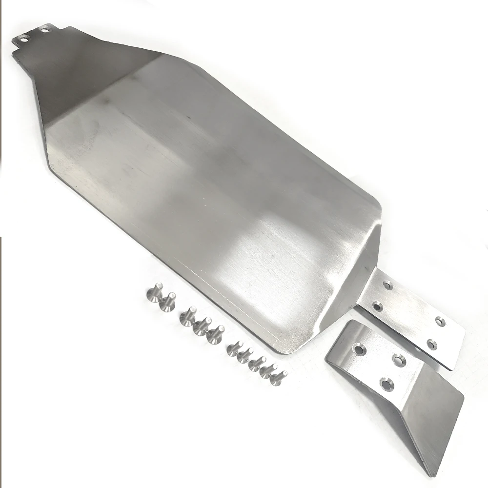 1set-Stainless-Steel-Chassis-Armor-Protector-for-1-10-Traxxas-rustler ...
