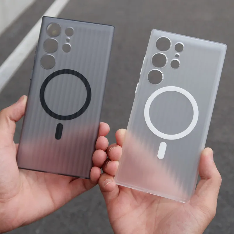 Magentic Back Cover For Samsung Galaxy S23 Ultra/S24 Hard Ultra Slim ...