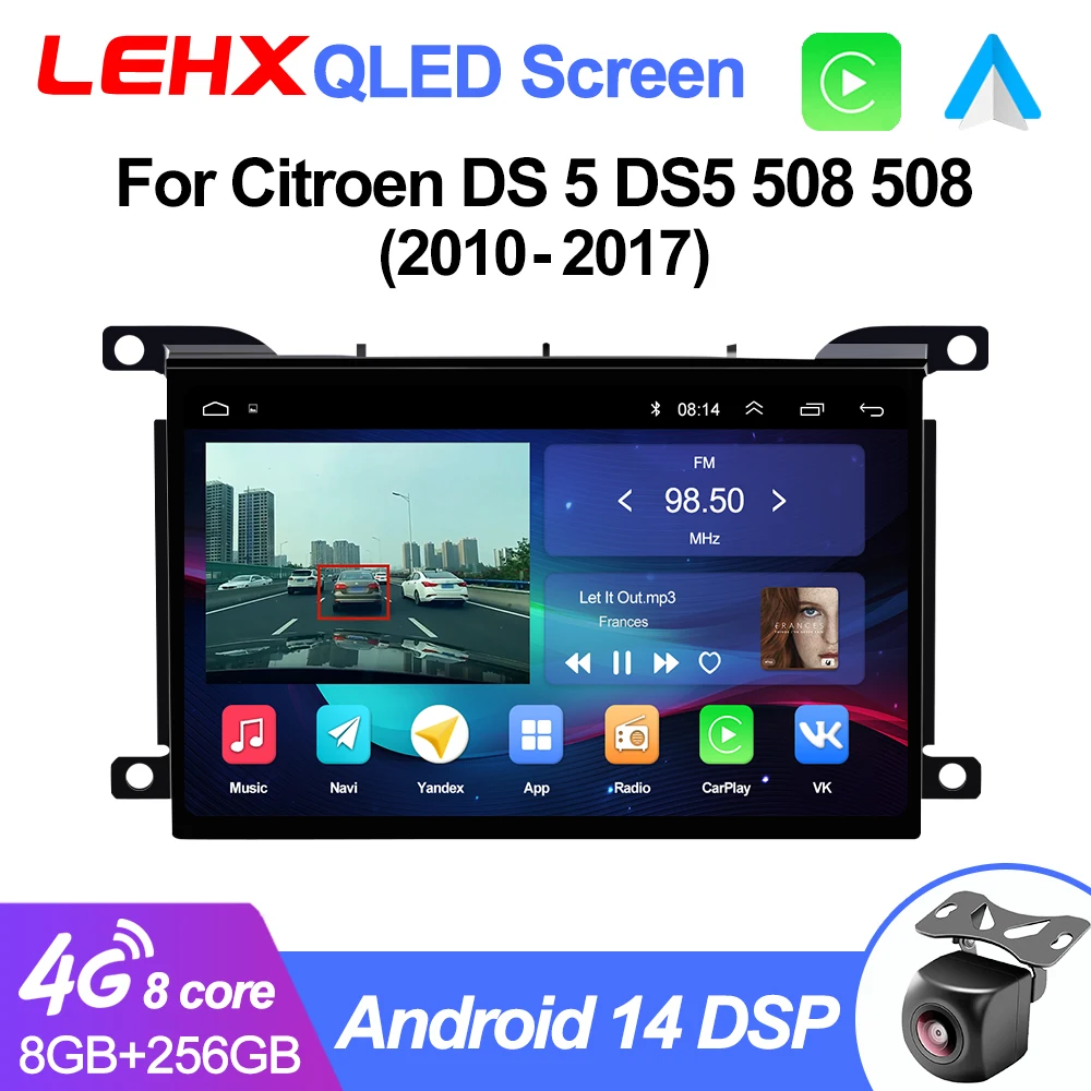 LEHX L6Pro Android 14 Auto Wireless Carplay For Citroen DS5 2011 - 2018 ...