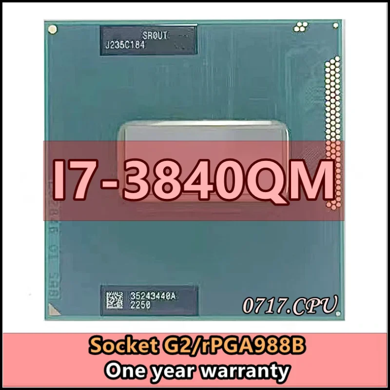Grande Quadro CPU Core I7-3840QM I7 3840QM SR0UT Processore CPU Quad ...
