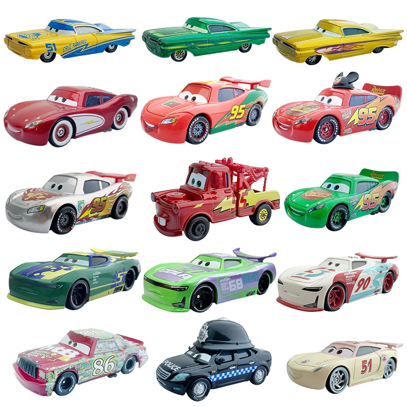 Disney Pixar Cars Mini Racers Metal Toy Original Dinoco Lightning ...