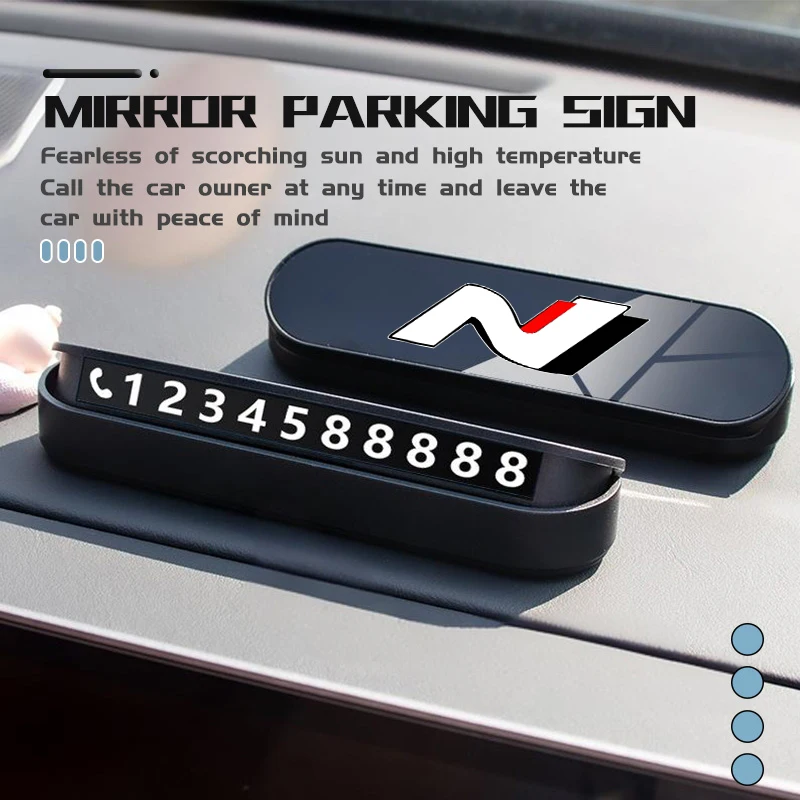 Car Temporary Parking Card Phone Number Holder Telephone Sign For ...