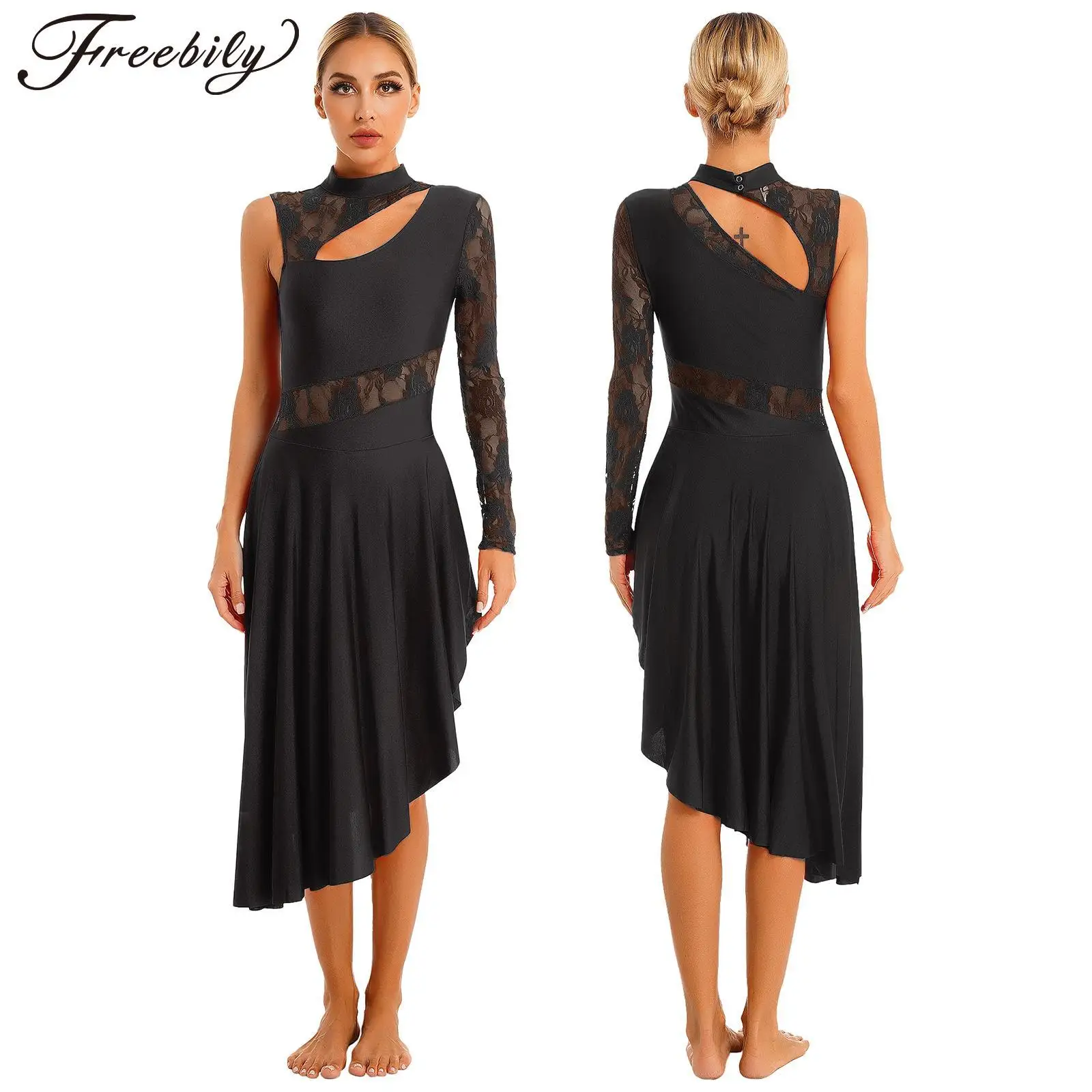 Mulheres-Moderno-Vestido-de-Dan-a-L-rica-Ballet-Dress-Sal-o-de-Baile ...