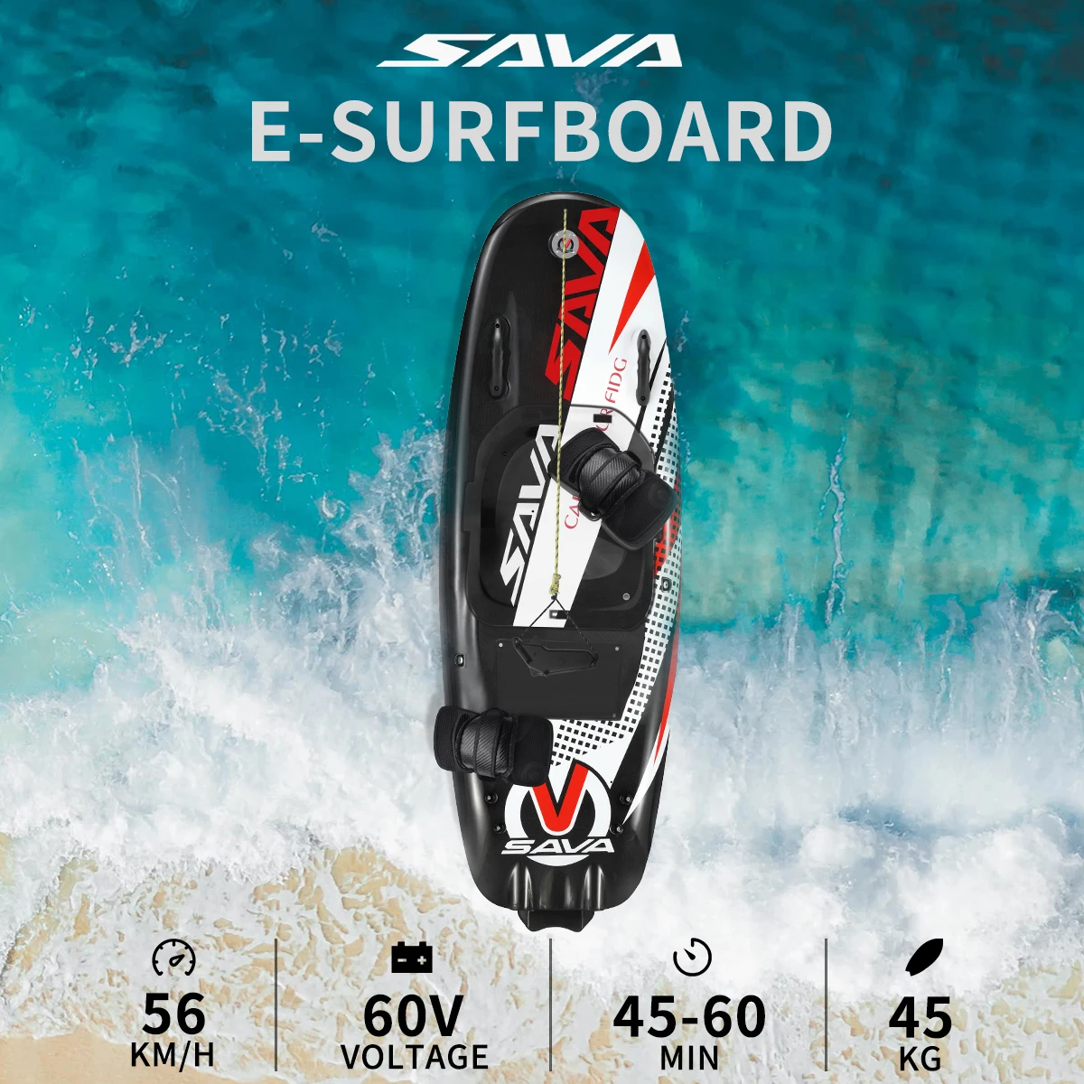 SAVA-Electric-Surfboard-60V-60Ah-Jet-Surfboard-Carbon-Fibre-Power-Surf ...