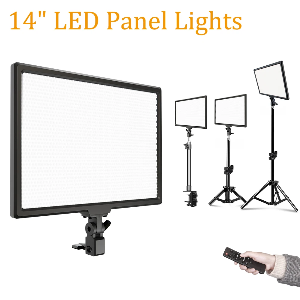 14-LED-Video-Light-Photography-Selfie-Dimmable-Panel-Lighting-Photo ...