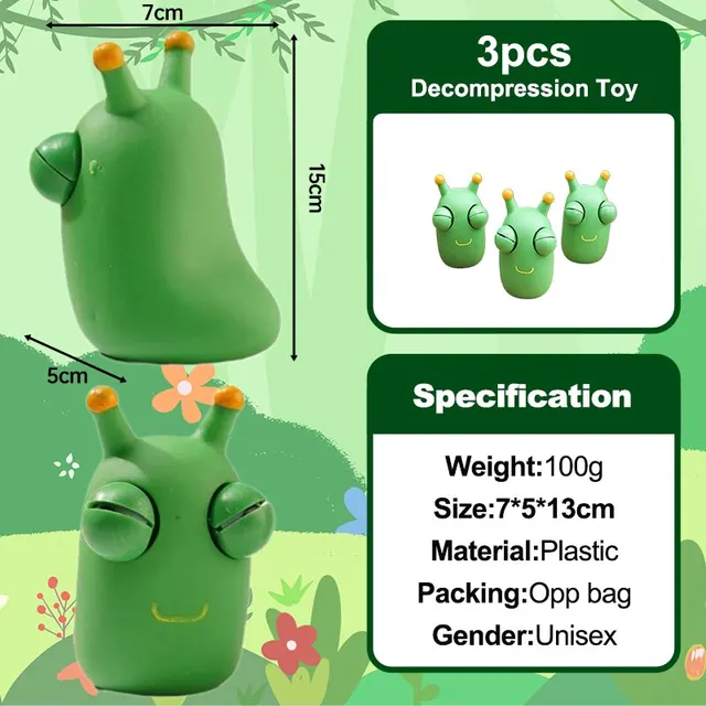 Vegetable Worm Caterpillar Eye Toy Decompression Artifact Pinch ...