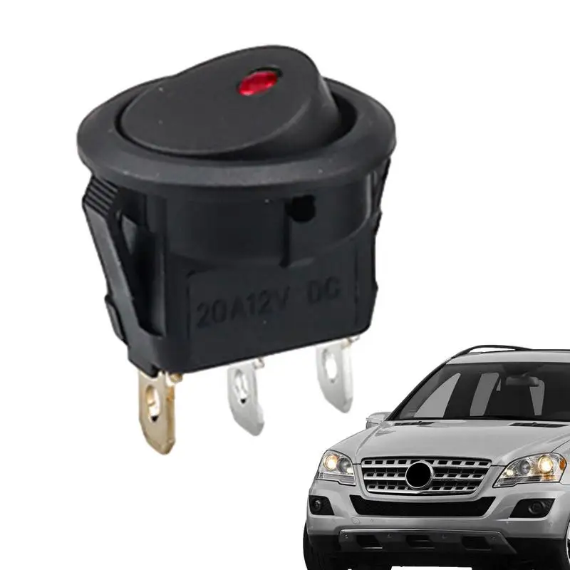 Rocker-Switch-With-LED-12V-20A-Snap-In-On-Off-Switch-With-LED-Light ...