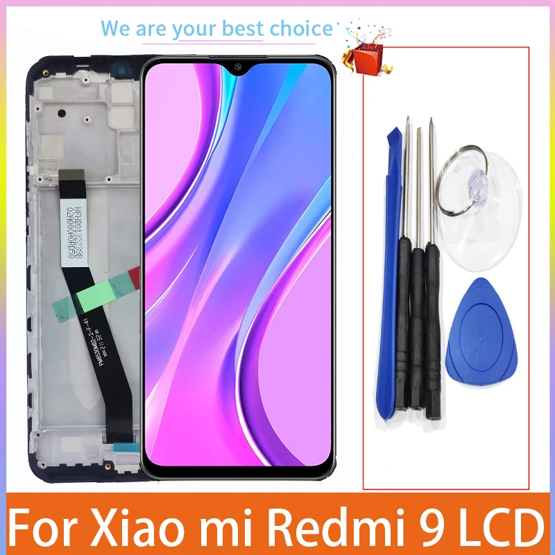 6-53-For-Xiaomi-Redmi-9-LCD-Display-With-Frame-Touch-Screen-M2004J19G ...