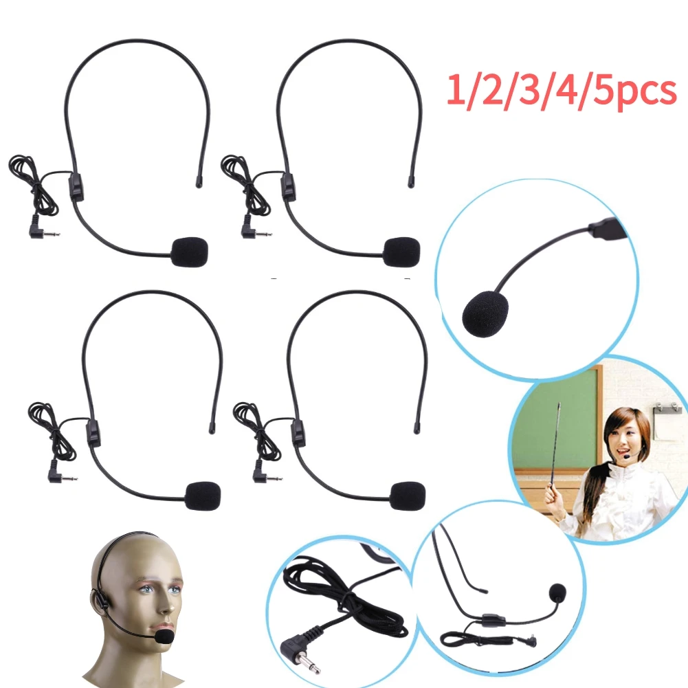 3-5mm-Plug-Headset-Microphone-Head-mounted-Portable-Wired-Headset-Mic ...