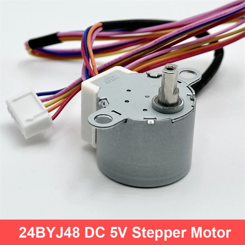 24BYJ48-Micro-4-Phase-5-Wire-Reduction-Stepper-Motor-DC-5V-Micro-Gear ...
