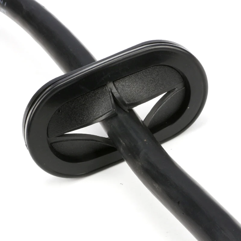 5PCS-Black-Groove-Rubber-Circlip-Sealing-Ring-Oval-Shape-Double-Sided ...