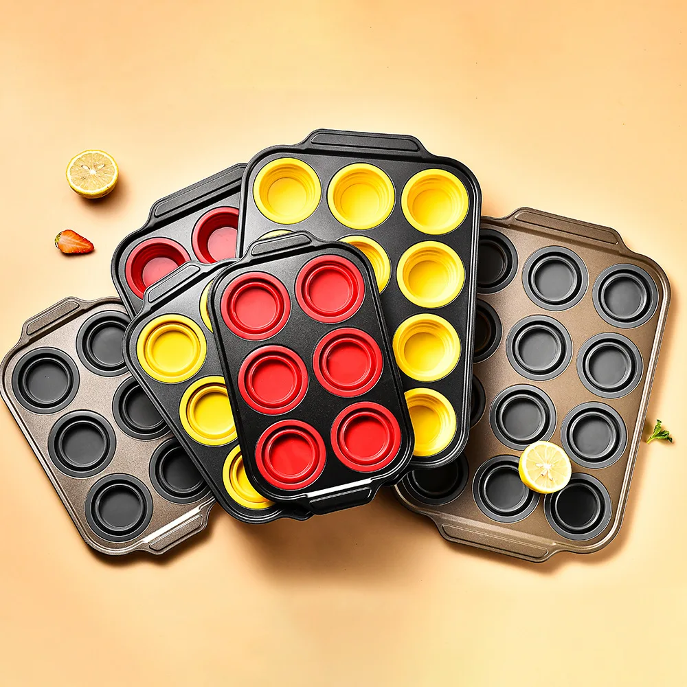 Foldable-Silicone-Round-Mold-Mini-Muffin-DIY-Cupcake-Cookies-Fondant ...