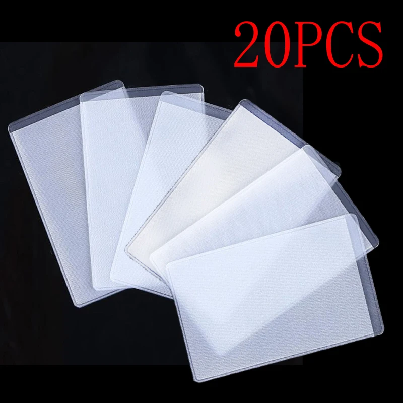 20PC-Waterproof-Transparent-Pvc-Card-Cover-Silicone-Plastic-Cardholder ...