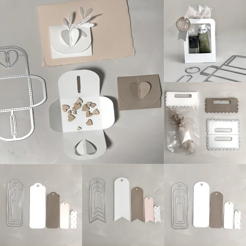 Piggy Craft metal cutting dies cut die mold New Tag box handbag ...