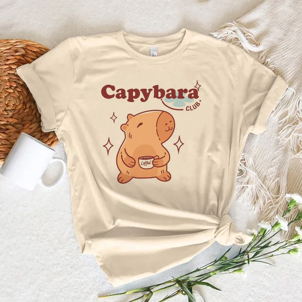 Camiseta-Capibara-para-mujer-camiseta-de-manga-ropa-de-c-mic-japonesa ...