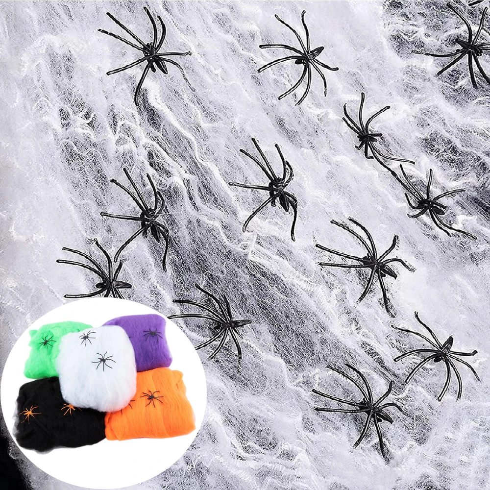 Halloween-Decoration-Spider-Web-Cotton-Thread-Spiderweb-for-Bar-Haunted ...