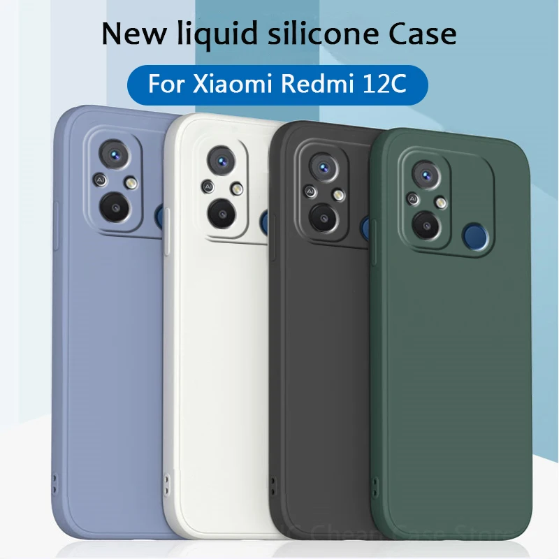 For-Redmi-12C-Mobile-Phone-Case-Antishock-Silicone-Case-for-Xiaomi ...