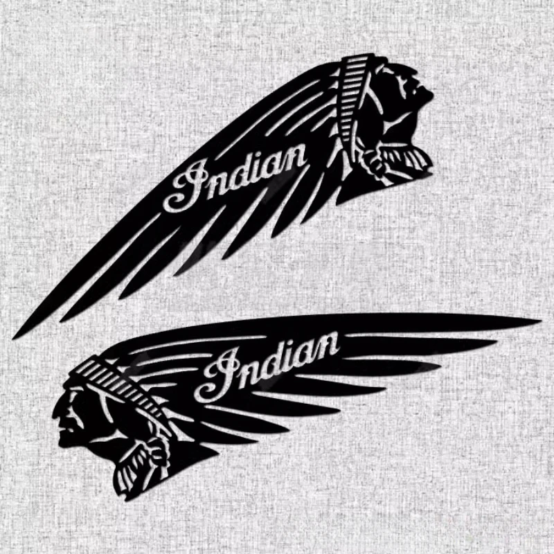 2PCS-Motorcycle-Cool-Stickers-Indian-Badge-Moto-Fuel-Tank-Left-Right ...