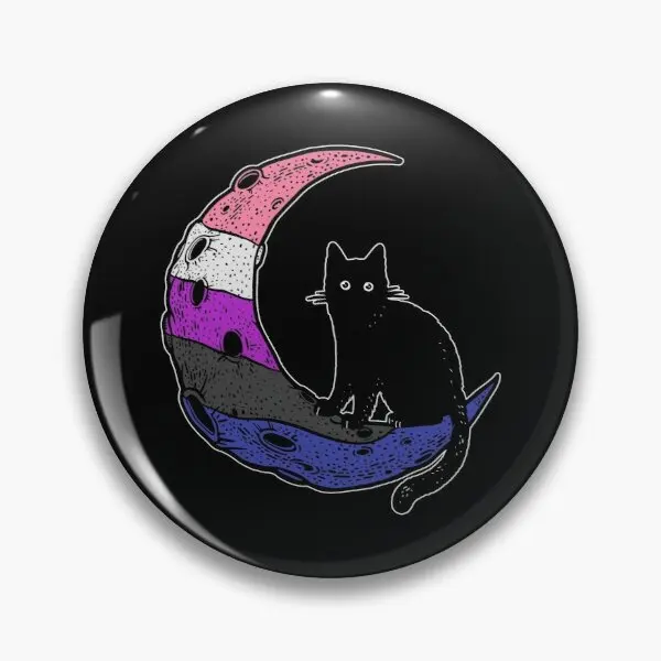 Genderfluid-Cat-Moon-Customizable-Soft-Button-Pin-Cartoon-Lapel-Pin ...