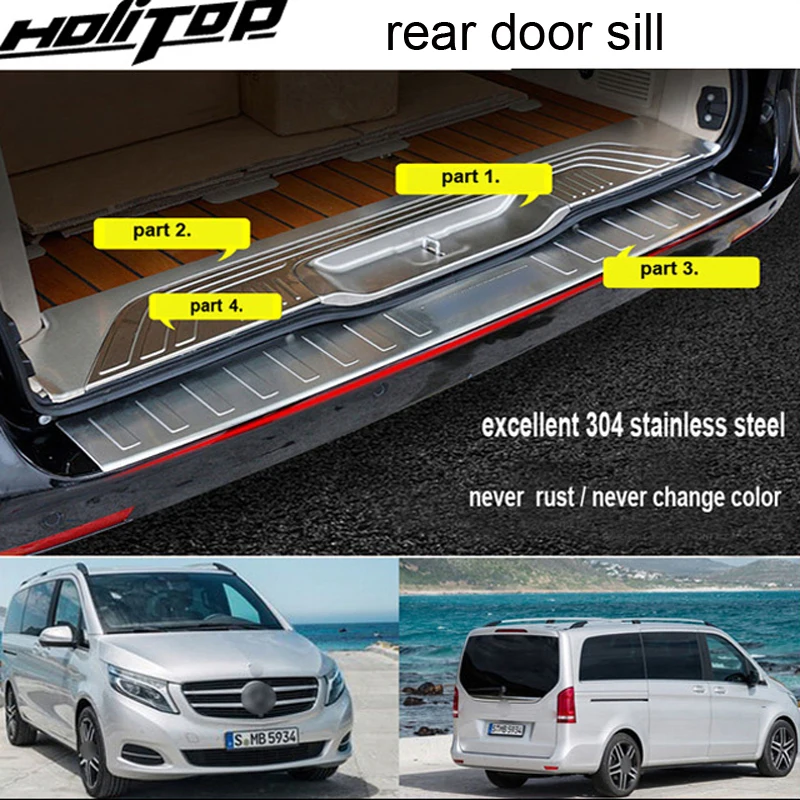 Rear Bumper Protector Door Sill Threshold Cover Plate W447 - AliExpress