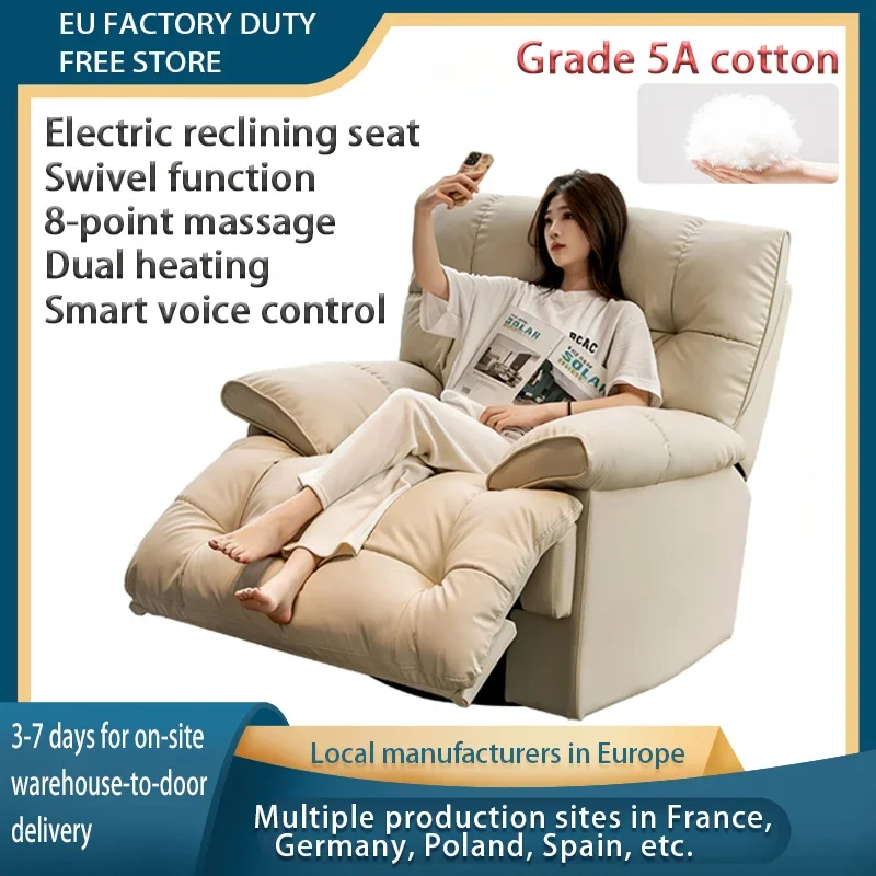 First-class sofa area, rotating cabin, reclining lazy sofa, multi ...